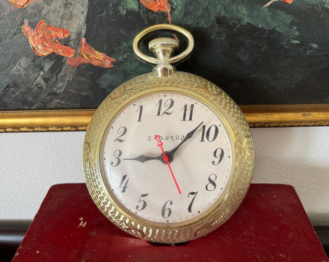 Vintage Spartus Backwards Bar Wall Clock Vintage Backwards Clock ...