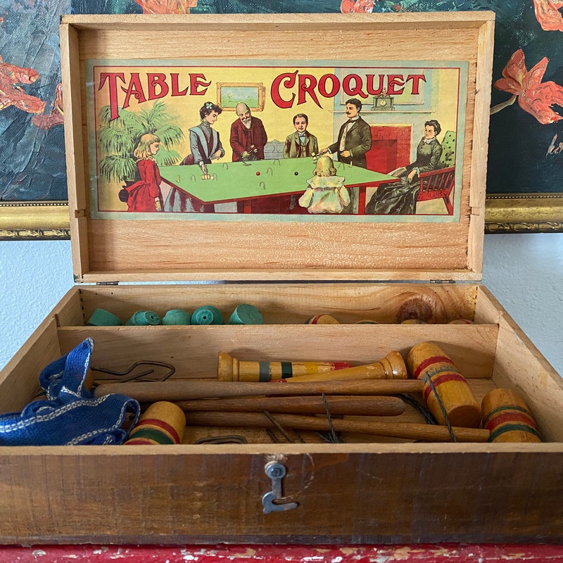 Antique Croquet Set - Etsy