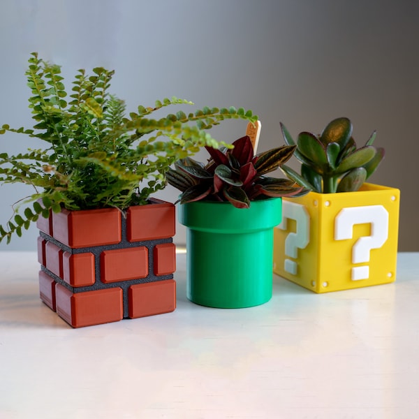 Mario Flower Pot Svg - Etsy