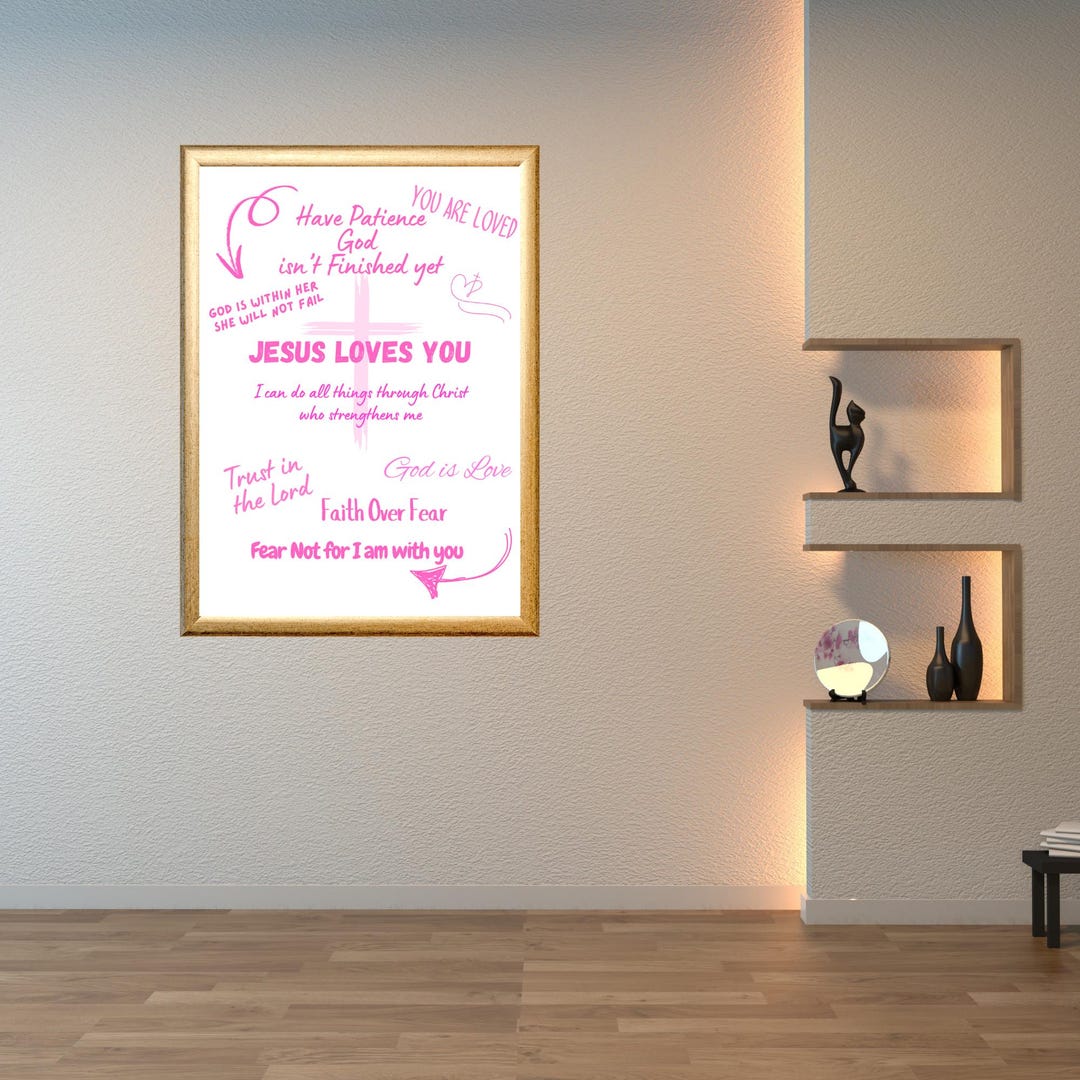 Christian Wall Art Christian Poster for Dorm Room Teen Poster Jesus ...