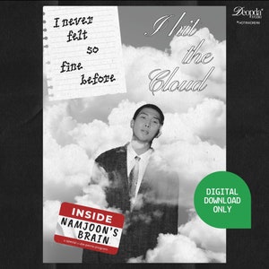 RM Poster, BTS Digital Poster, Lyrics Wall Art, Kpop Aesthetic Wall ...