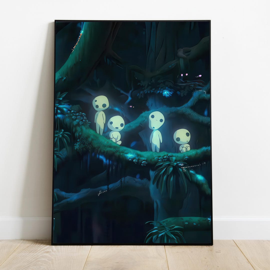 Kodama From the World of Princess Mononoke - Miyazaki - High-quality ...