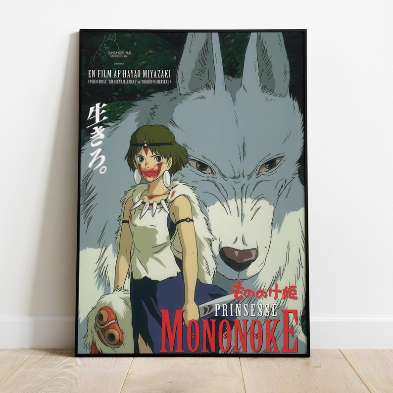 Princess Mononoke - Decorative Poster - High Quality - 300 DPI ...