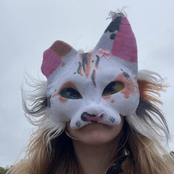 Calico Cat Therian Mask - Etsy