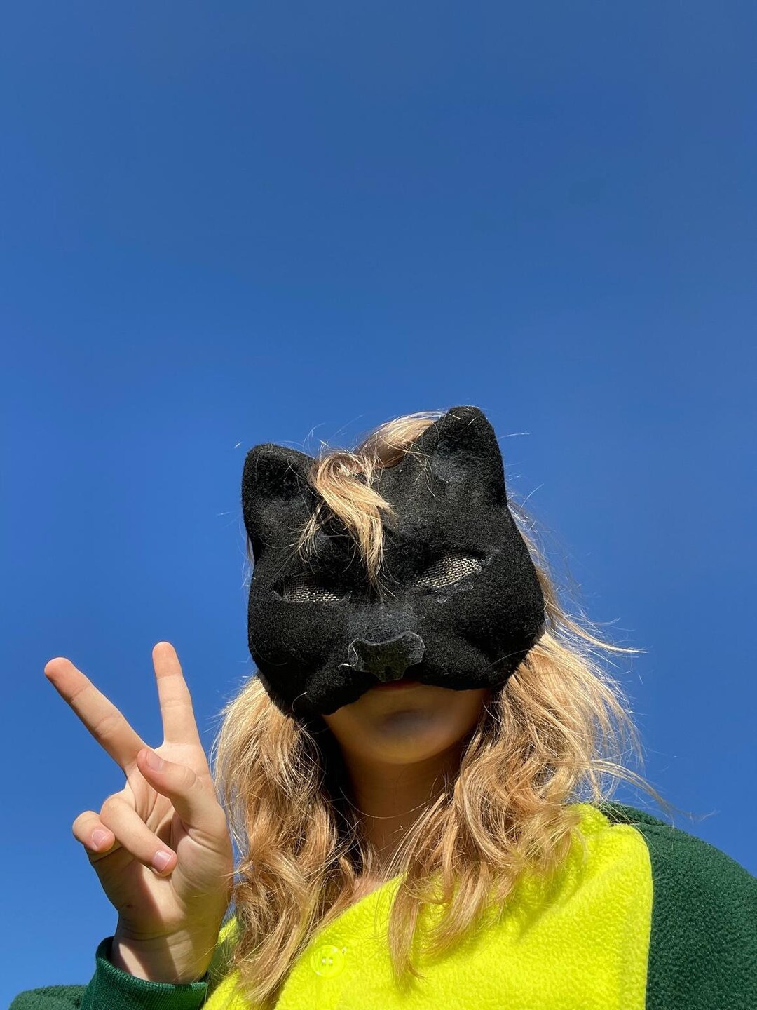 Smoky Black Cat Mask Base Therian/furry Mask !!READ DESCRIPTION!! or ...