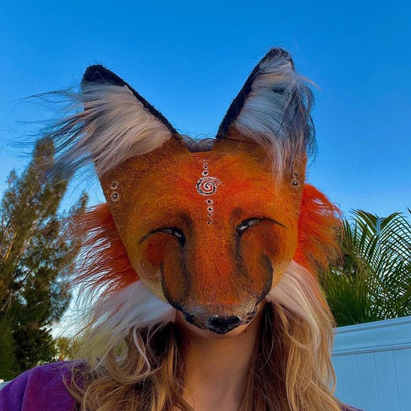 Red Fox Therian Mask - Etsy