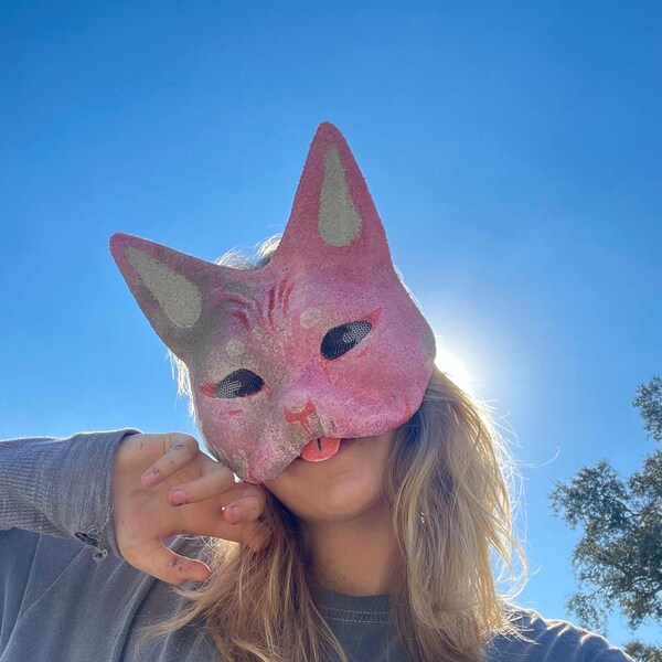 Cat Mask - Etsy