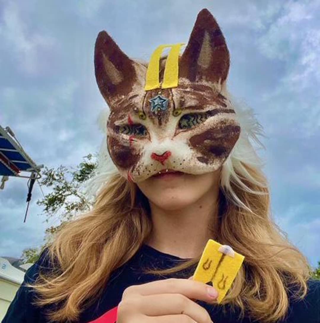 Galactic Alien Tabby Therian Mask read Description - Etsy