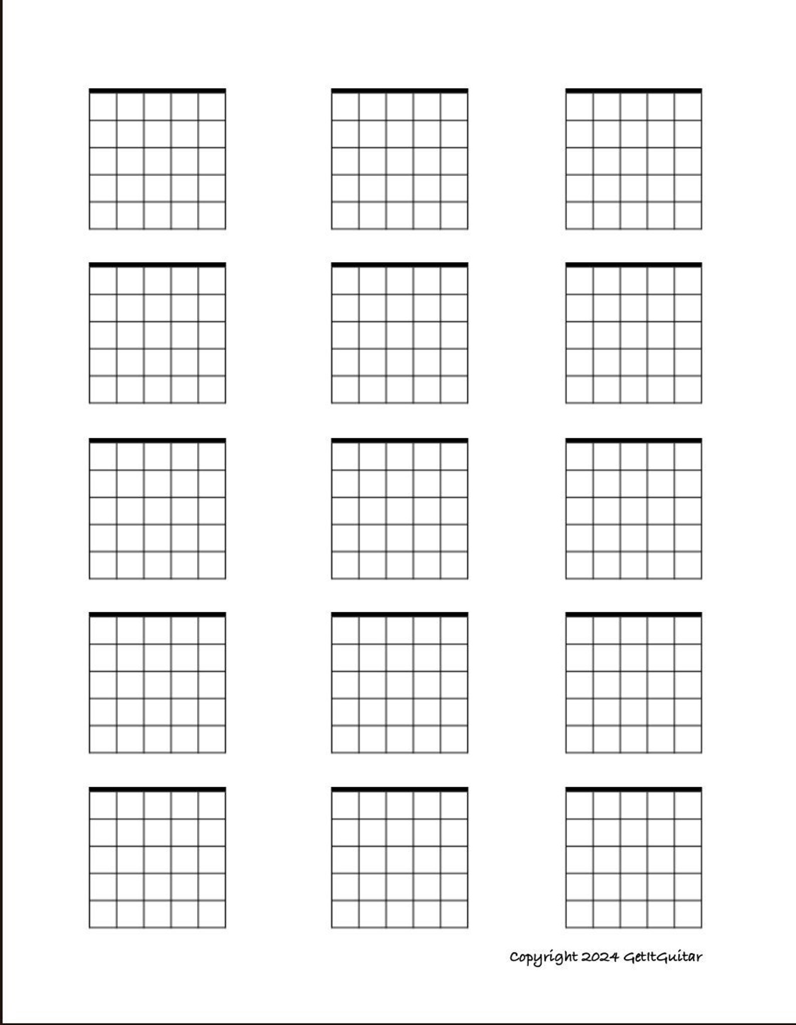 Blank Guitar Chord Boxes - Etsy