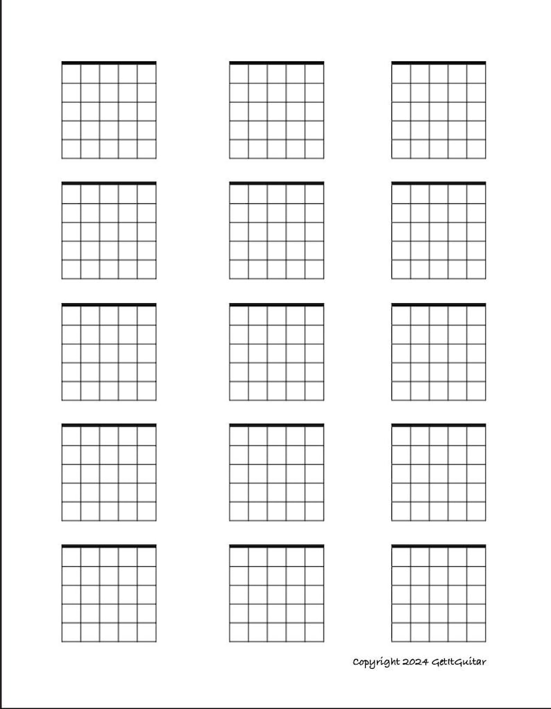 Blank Guitar Chord Boxes - Etsy