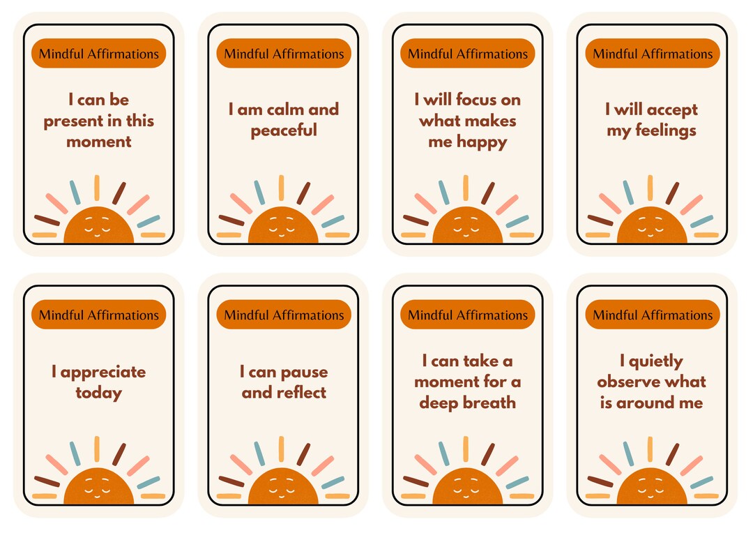 My Affirmation Cards for Self-care Meditation Cards | Motivational ...