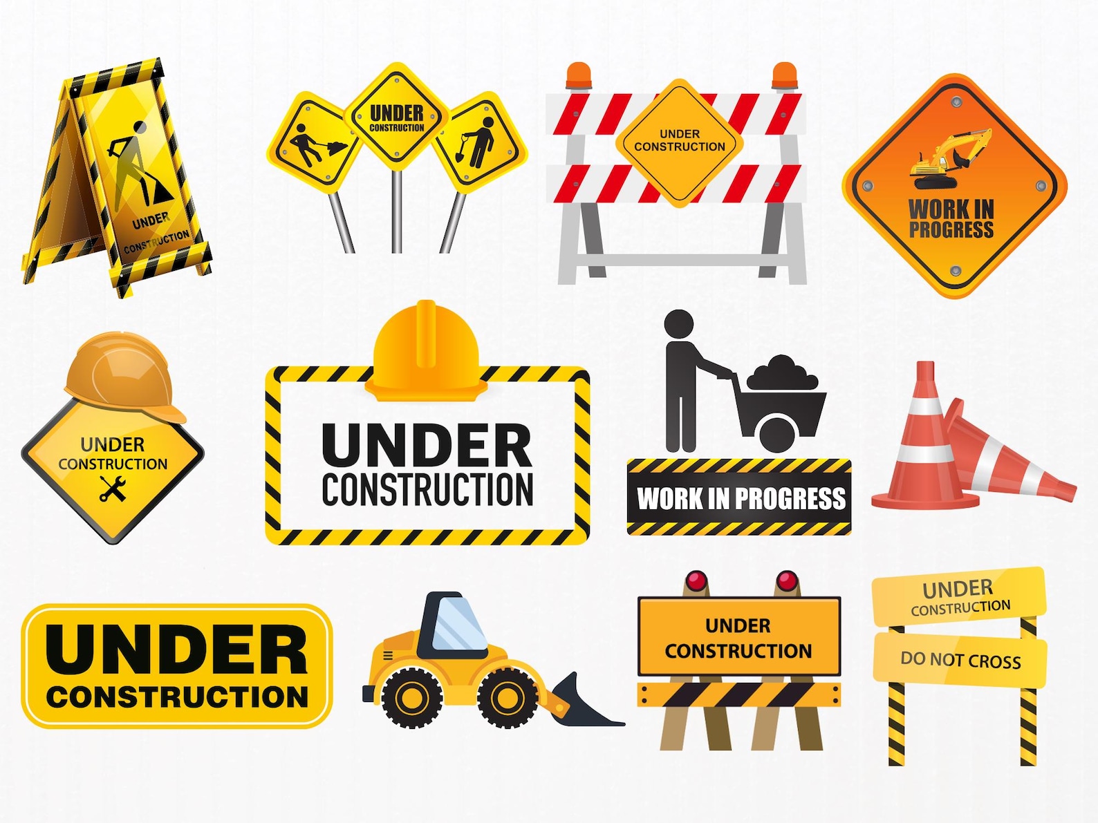 Construction Signs Clipart Road Work Sign Traffic Cone Construction ...
