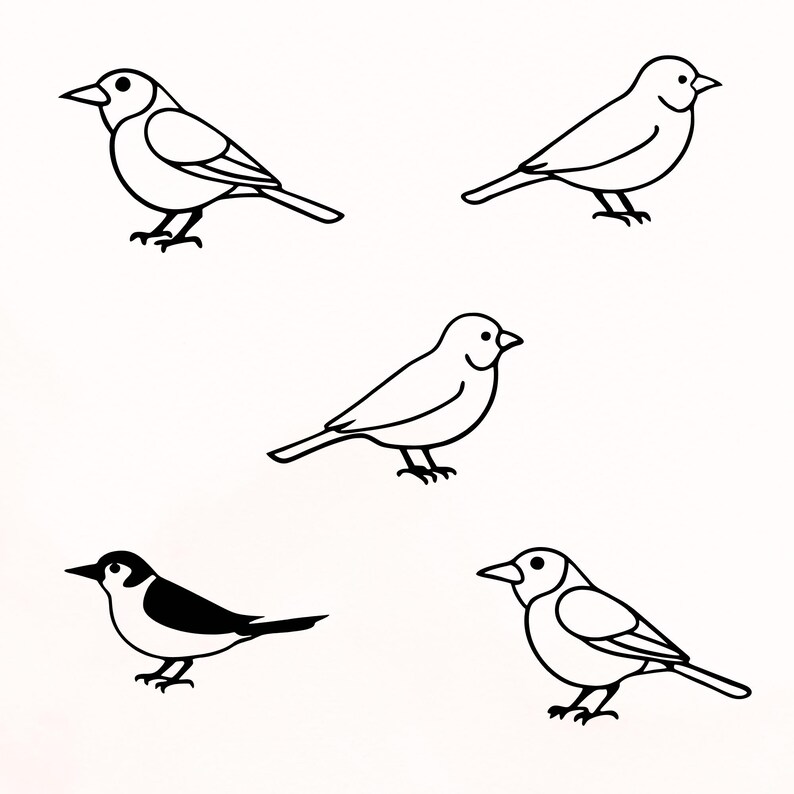 Bird Svg Bundle, Flying Bird Clipart for Cricut, Bird Silhouette, Bird ...