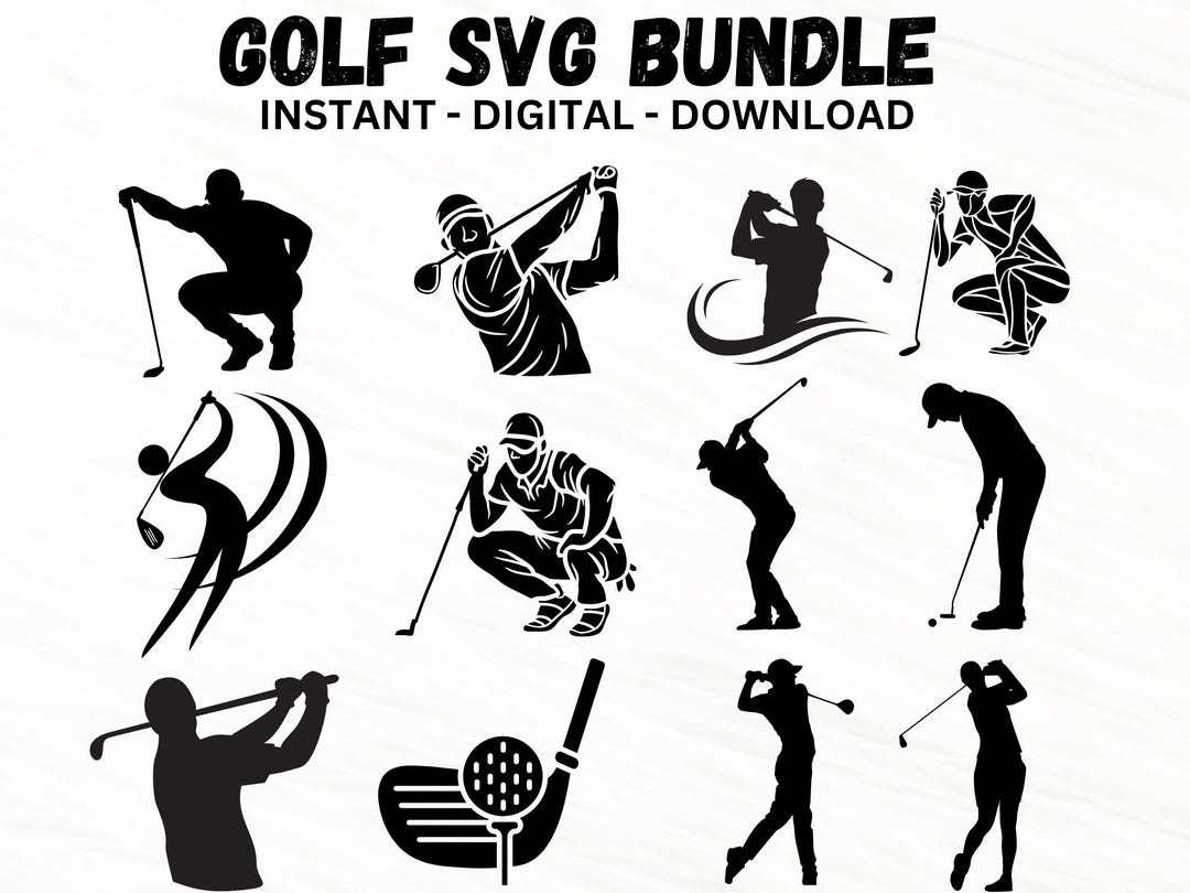 Golf SVG, Golf Svg Bundle, Golfing Design Svg, Golf Monogram Svg, Golf ...