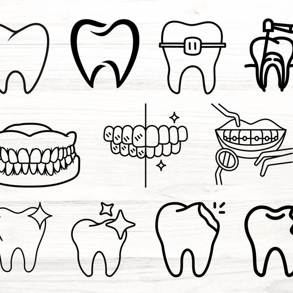 Tooth Svg - Etsy