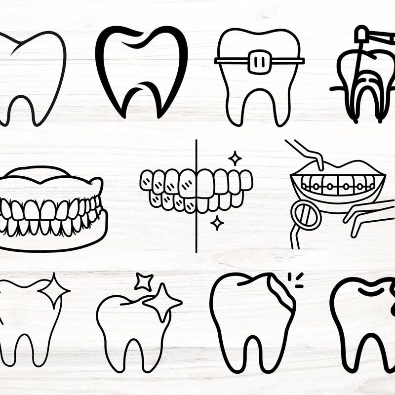 Tooth Svg - Etsy