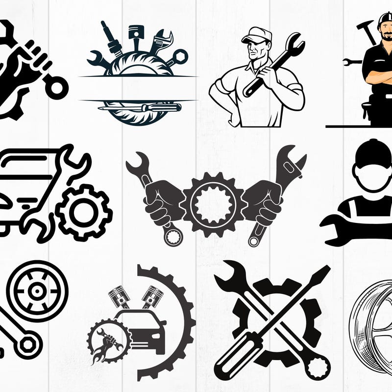 Mechanic Svg - Etsy