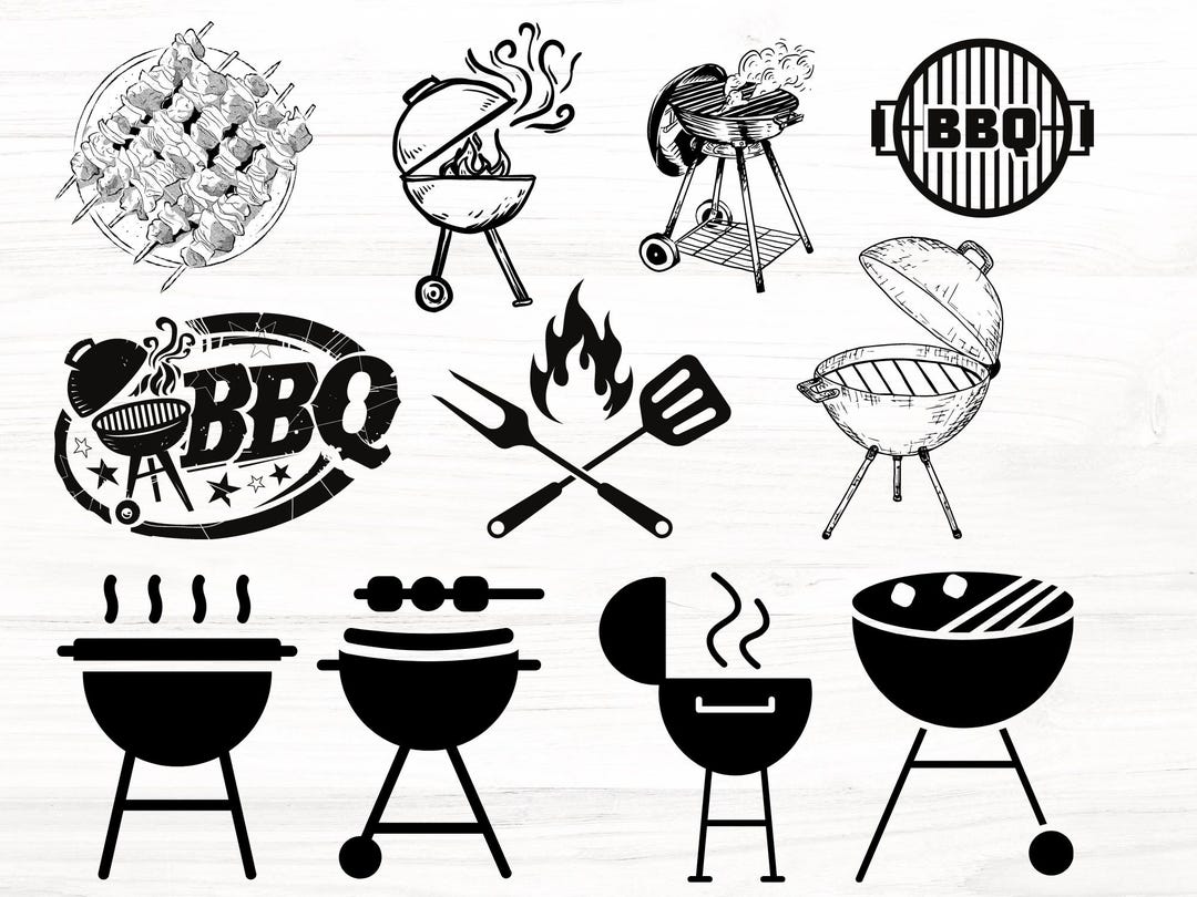 Barbecue SVG Bundle Grill SVG Cut File Cricut Clip Art Silhouette ...