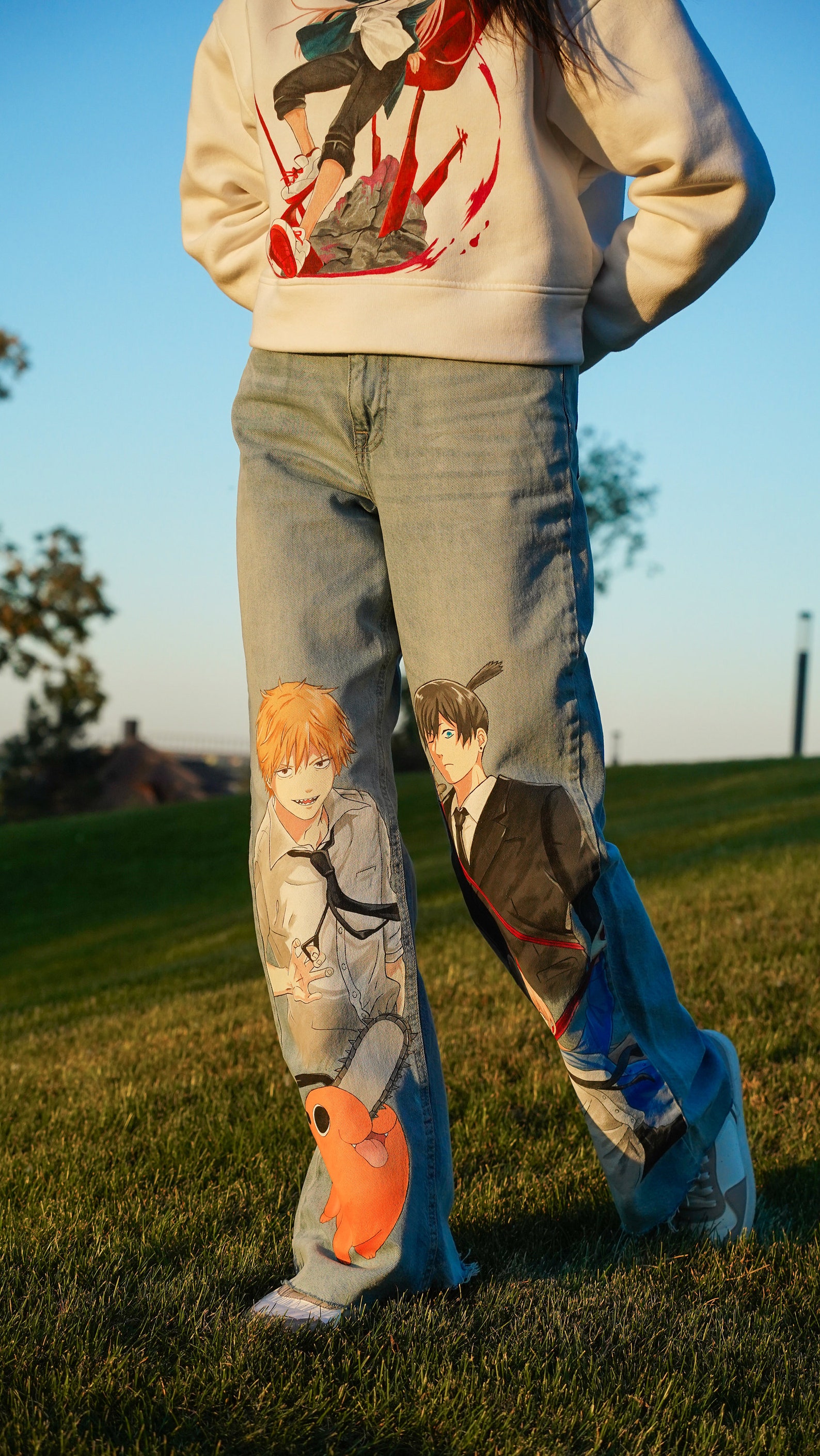 Hand Painted Pants, Custom Clothing, Hand Painted Jeans, Custom ...