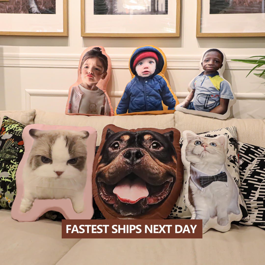 Custom Pet Shaped Pillows, Sofa Decorative Pillows, Custom Dog Pillow ...