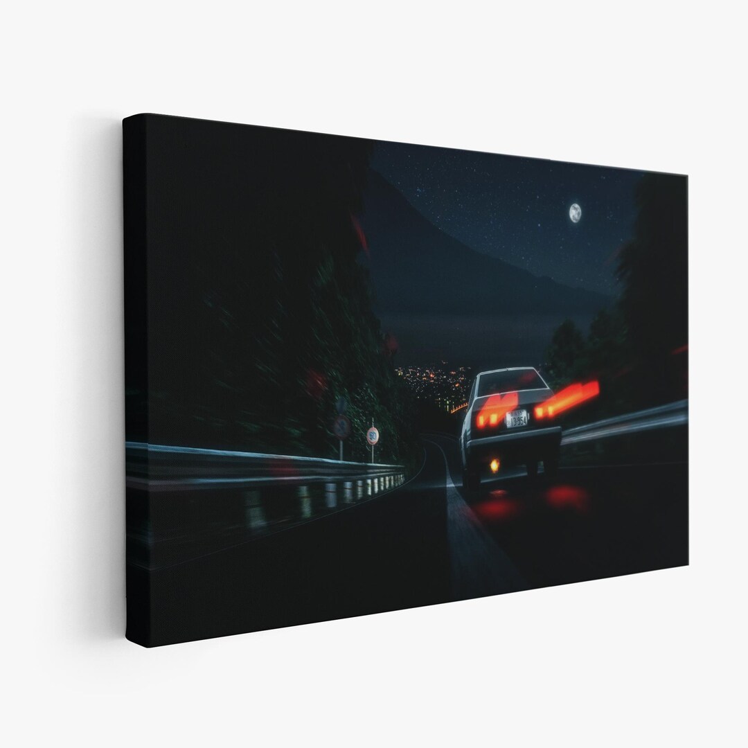 Initial D Wall Decor, Japonic Car Wall Hangings, AE86 Car Art, Gift for ...