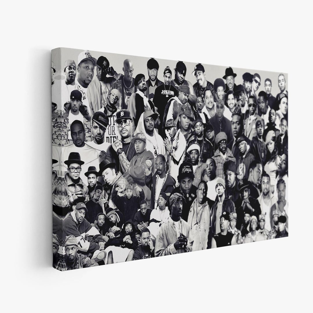 All Time Rappers Canvas Poster Art,hip Hop Stars and Legends Canvas ...