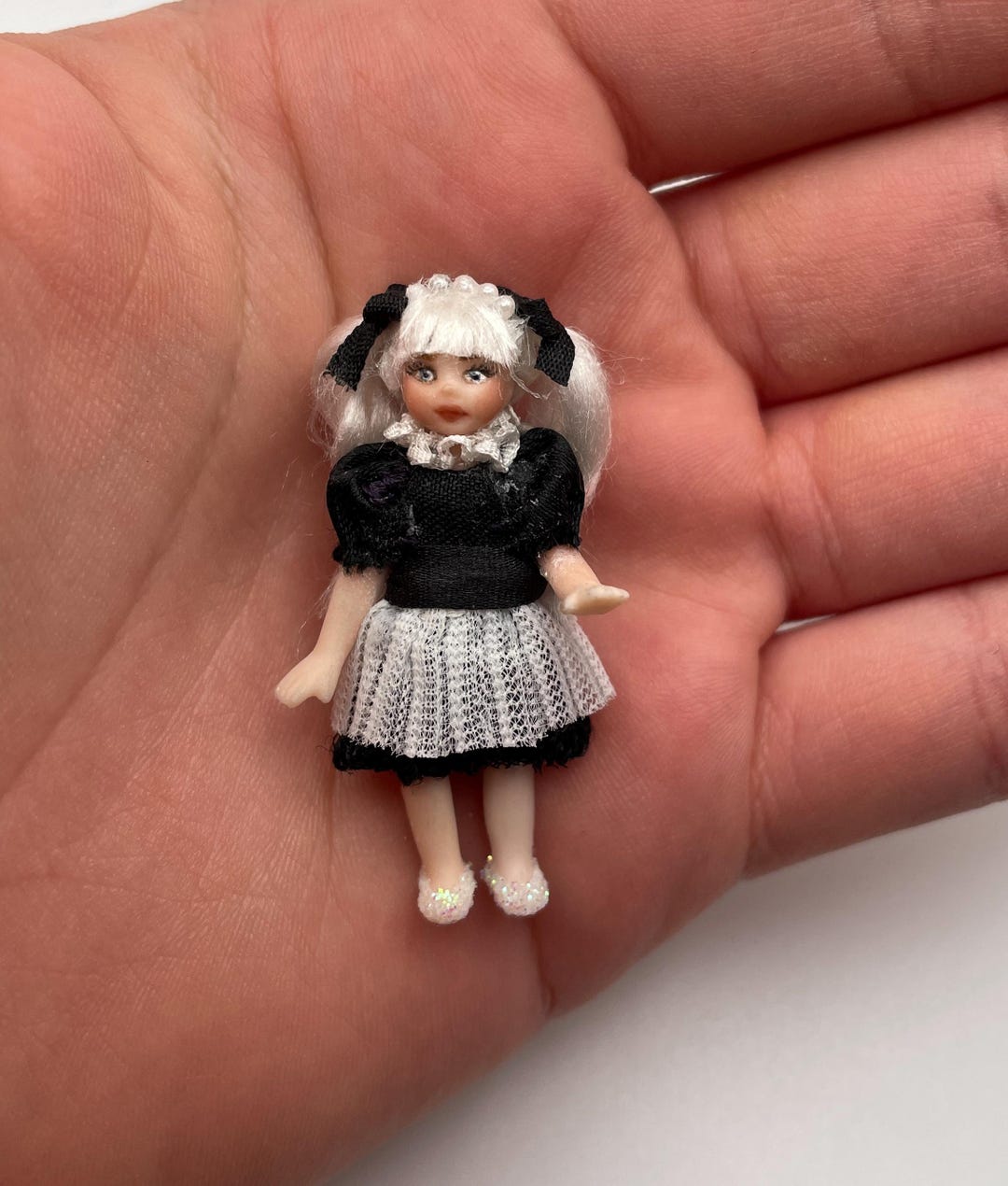 Dollhouse Miniature Porcelain Tiny Girl Doll 1:12 Scale - Etsy