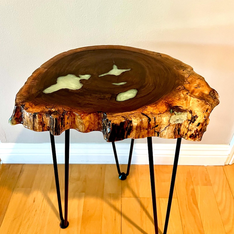 Live Edge Resin Table - Etsy