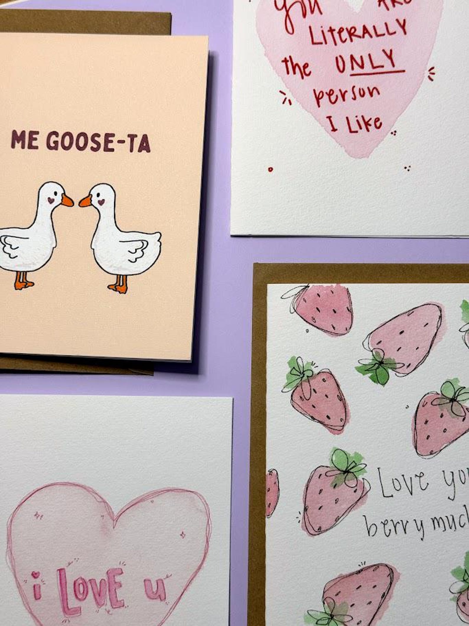 Me Goose-ta Card, Cute Partner Anniversary Card (A2) - Etsy