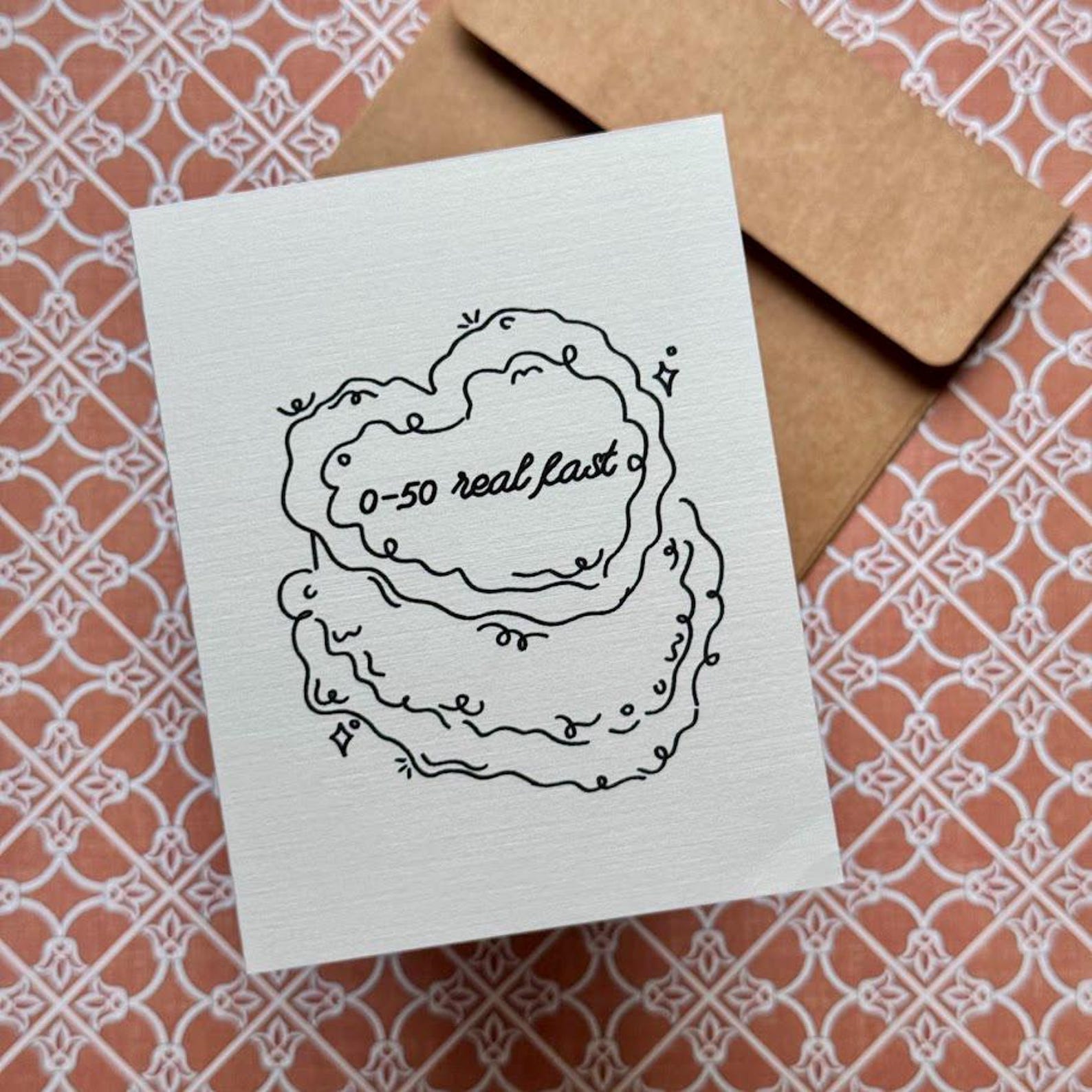 0 - Old Real Fast Birthday Card (customize Me) - Etsy