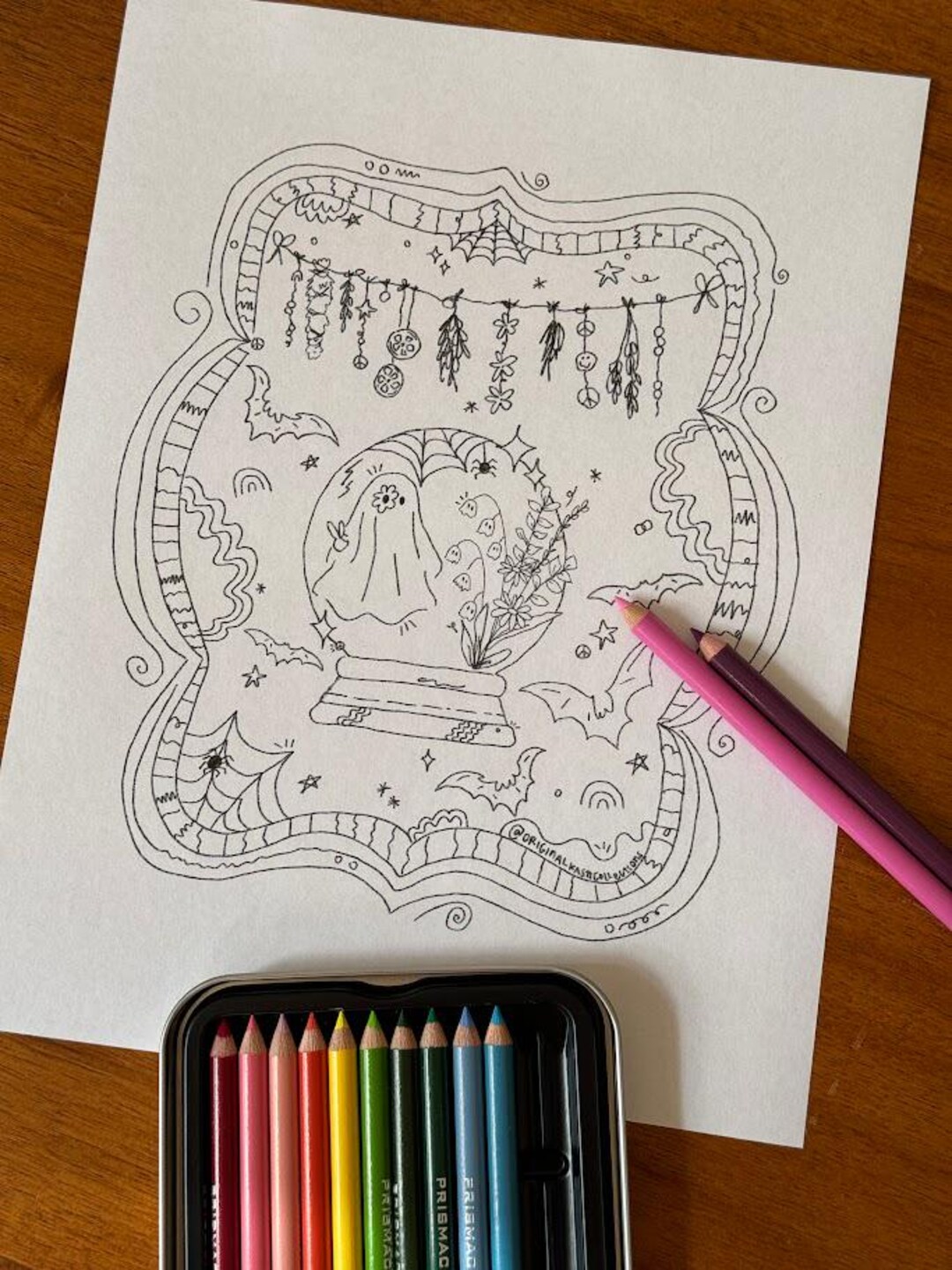 Groovy Ghost Coloring Sheet Downloadable Halloween Coloring Page - Etsy