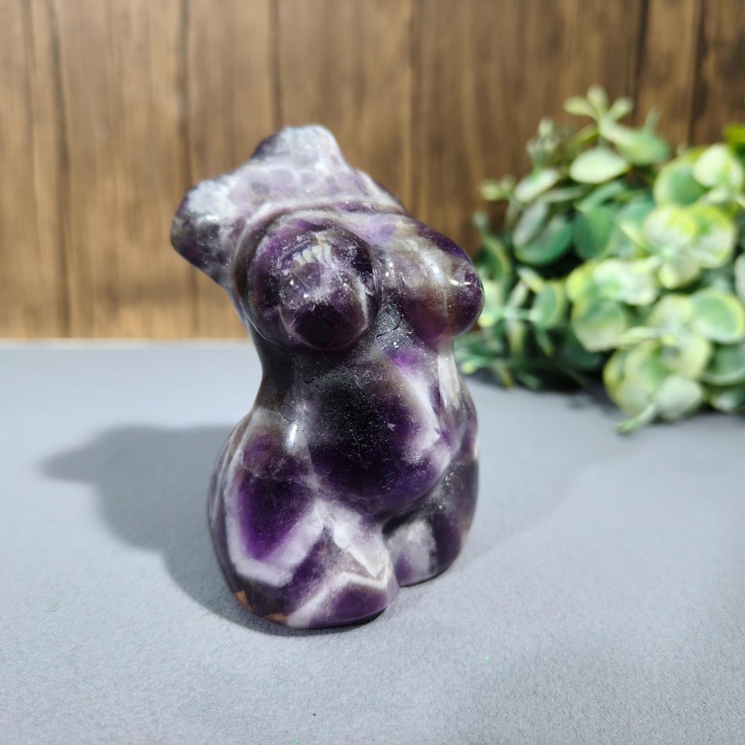 Amethyst Body Statue: Hand Carved Crystal Model - Autumn Gift - Etsy