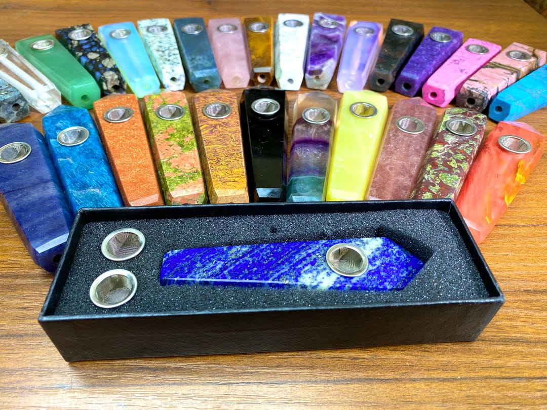 Crystal Smoking Pipes, Gemstone Pipes, Natural Stone Pipes for Smoking ...