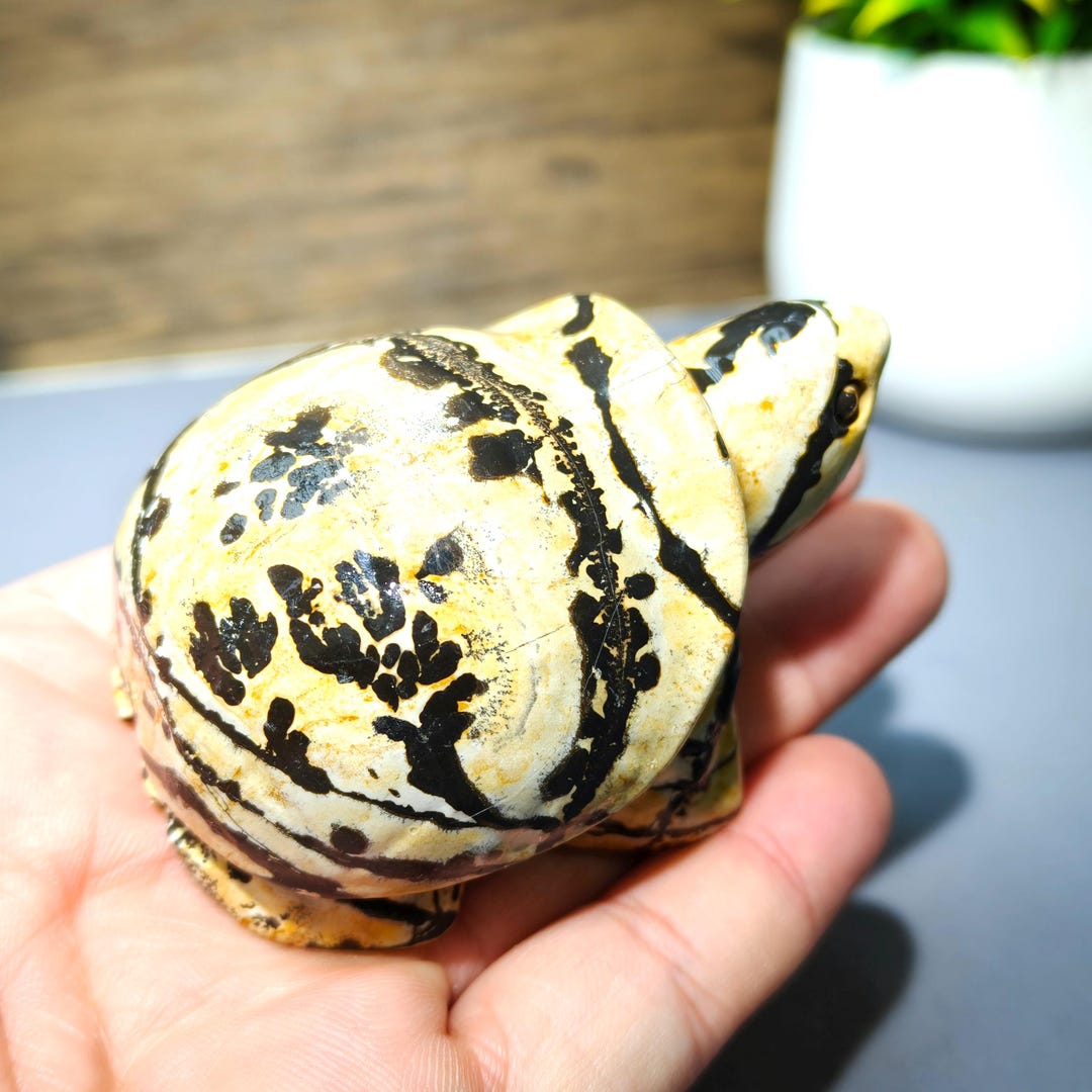 Natural Painting Stone Turtles, Crystal Turtles Carving - Etsy