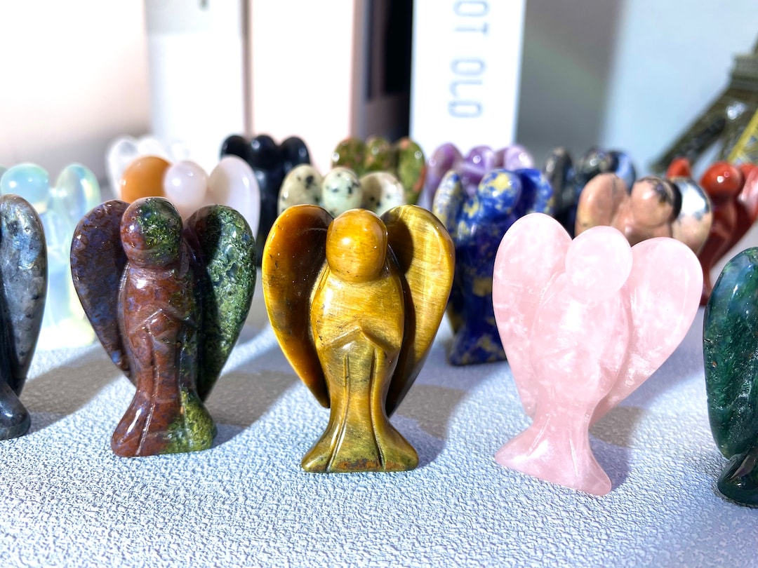 1.5'' Handmade Crystal Angel, Home Decor, Energy Crystal, Healing Gifts ...