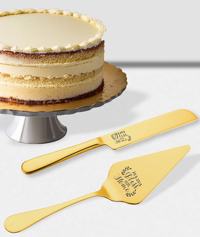 Personalized Wedding Cake Knife Set, Diy Wedding Gift Custom Engraved ...