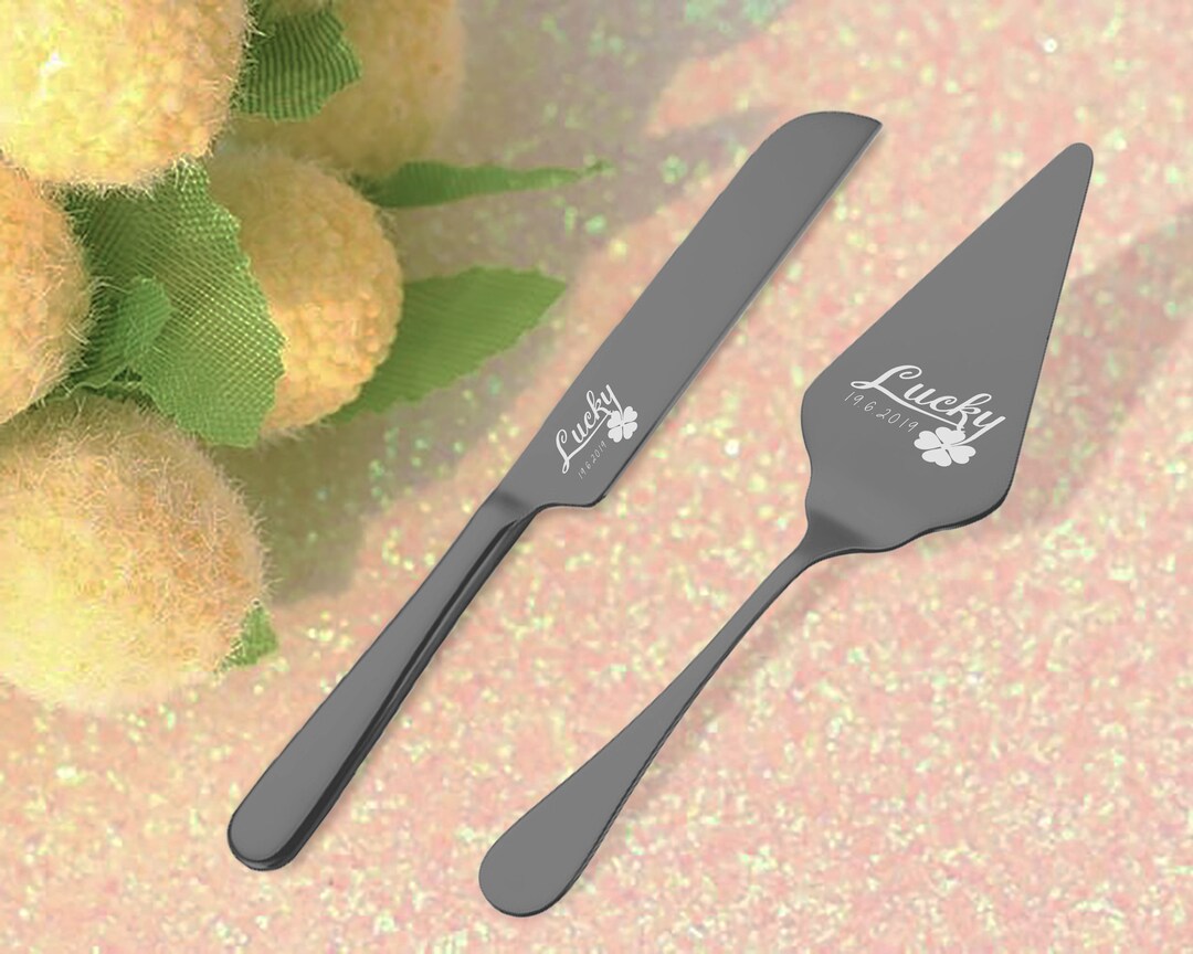 Personalized Wedding Cake Knife Set, Diy Wedding Gift Custom Engraved ...
