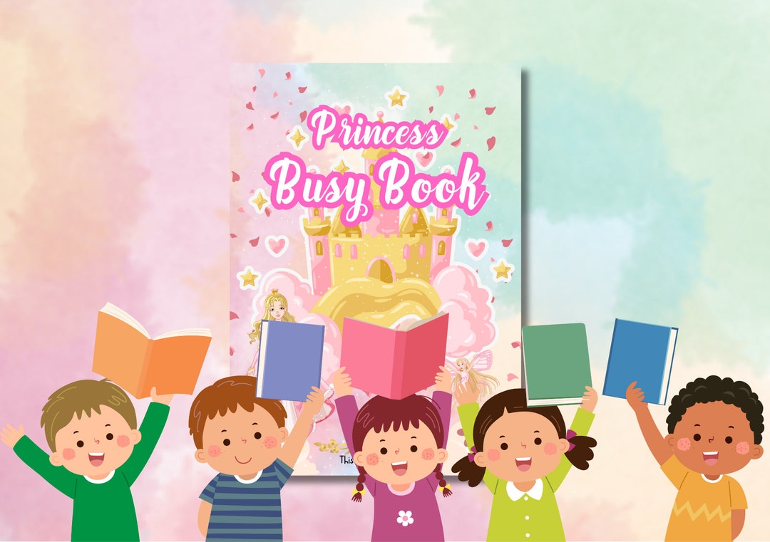 PRINCESS Themed Busy Book, Toddlers Busy Book, Preschool Worksheets ...