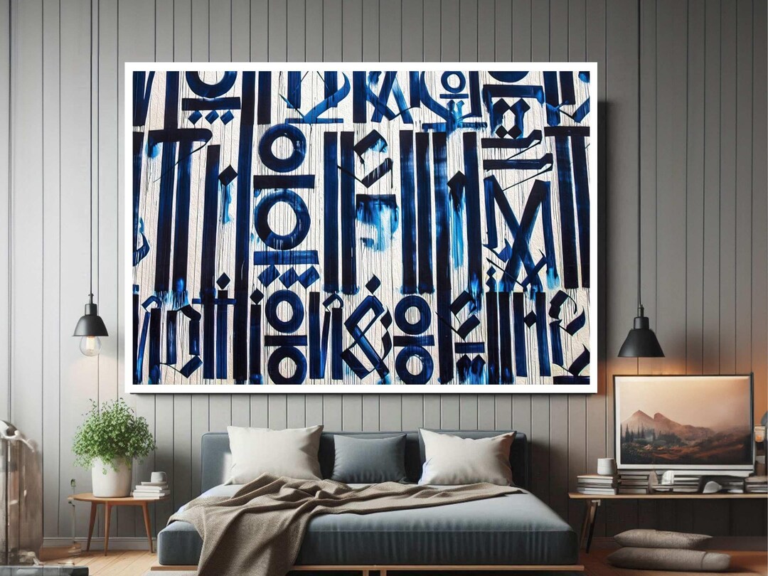 Abstract Retna Wall Art Graffiti American Reproduction Framed Modern ...