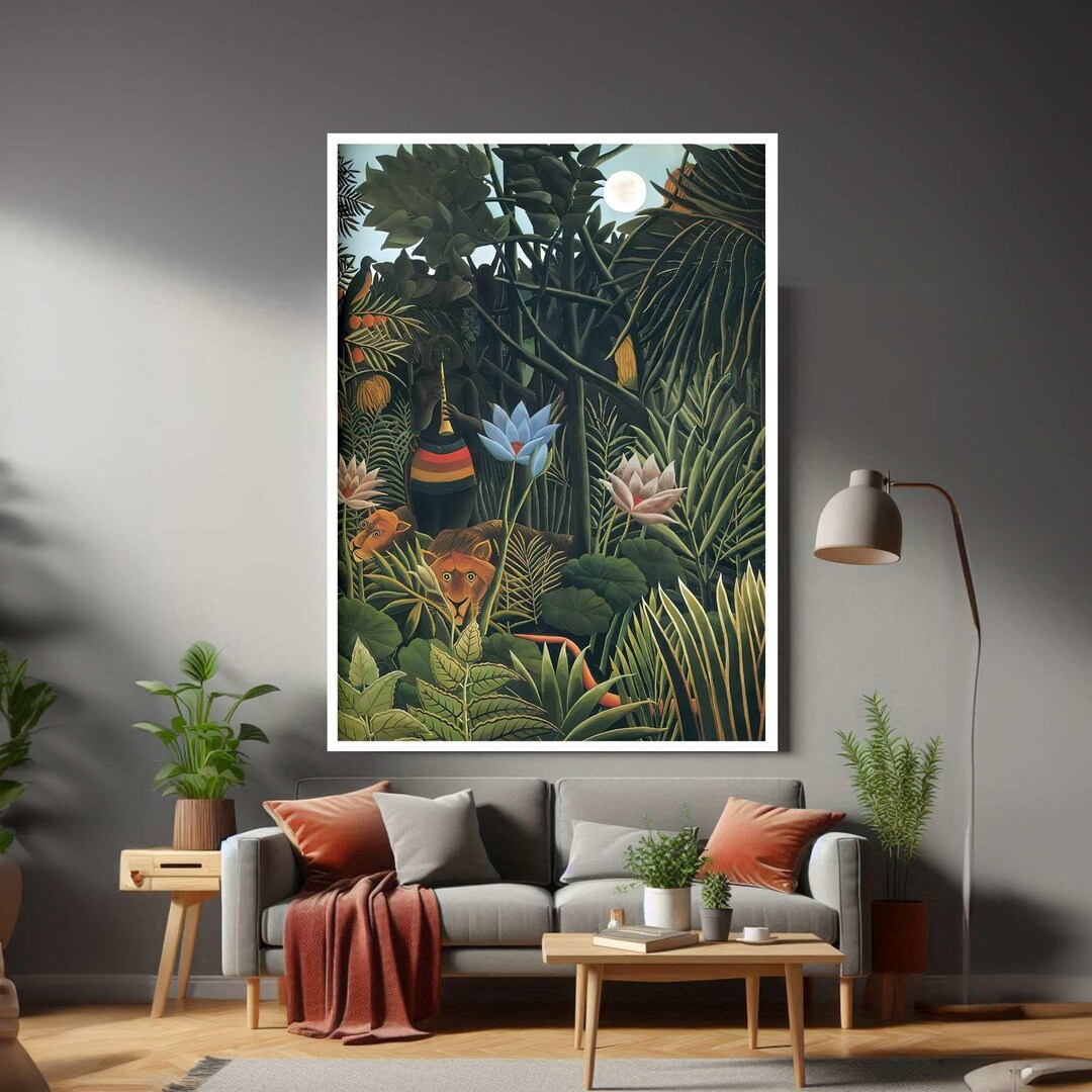 Henri Rousseau the Equatorial Jungle 1909 Print, Henri Rousseau ...