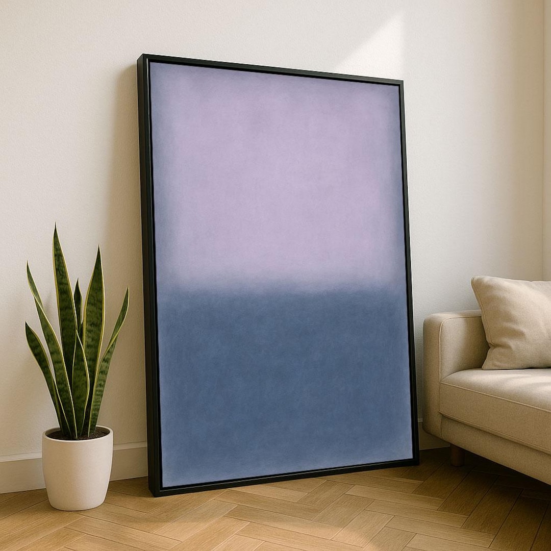Rothko Inspired Color Field Canvas Print, Purple and Blue - Etsy
