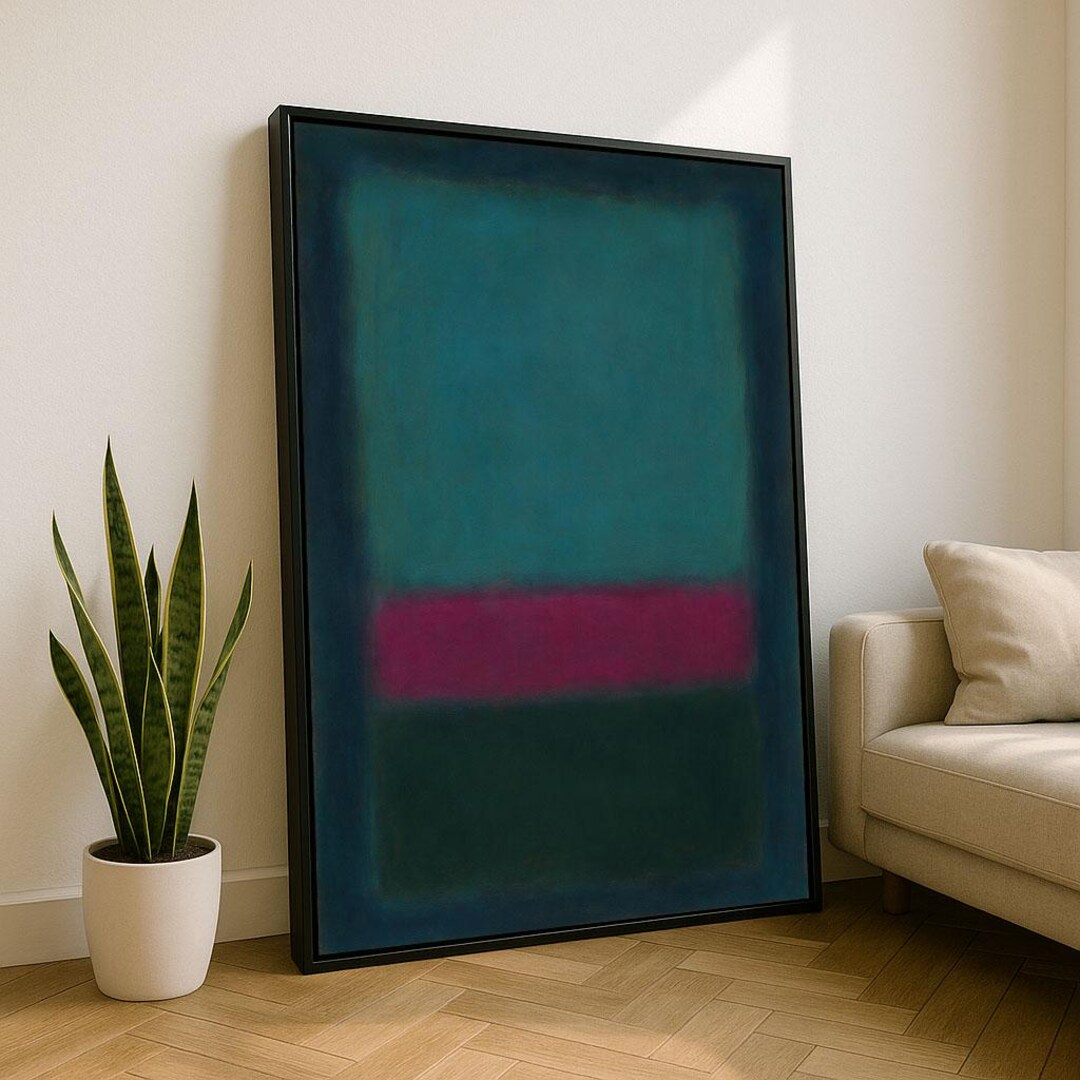 Rothko Style Color Field Canvas Art, Blue and Red - Etsy