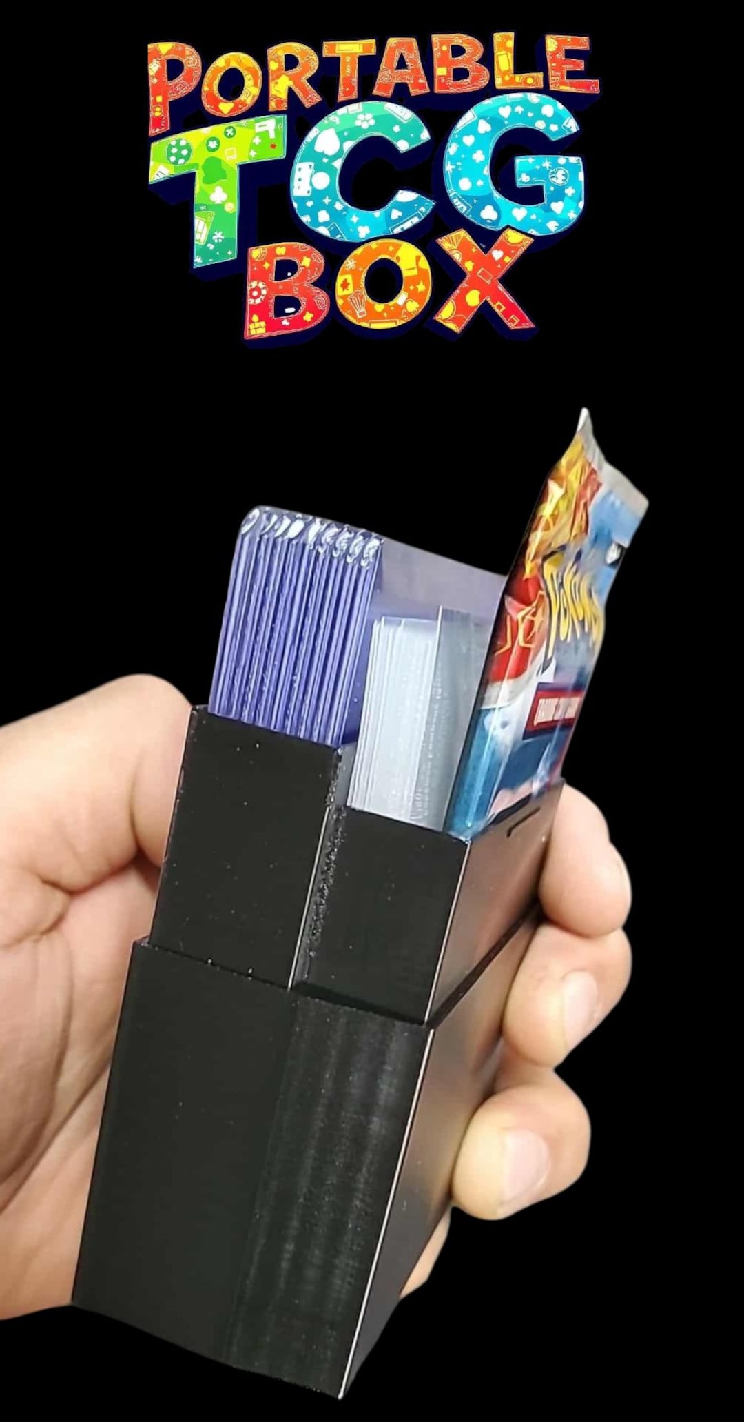 Pokemon / TCG Top Loader and Sleeve Portable Storage Box - Etsy