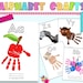 Alphabet Handprint Crafts & Handwriting Worksheet Bundle - Letter of ...