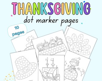 Fall Dot Marker Coloring Pages Printable Dot Markers Activity Dab It ...