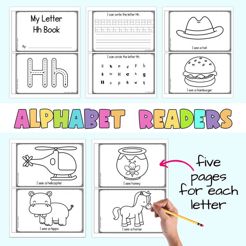 Alphabet Tracing Workbook Bundle - Letter & Coloring Book Bundle for ...