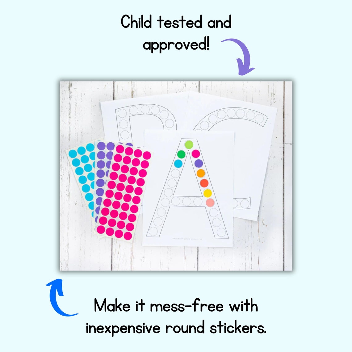 Alphabet Dot Marker Worksheets A-Z - Lowercase & Uppercase Alphabet Dot ...
