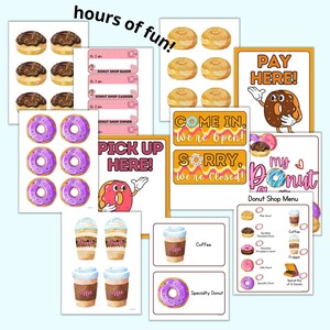 Donut Shop Dramatic Play Printables - Pretend Play Donut Shop for ...