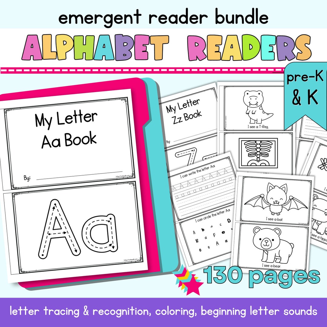 Alphabet Tracing Workbook Bundle - Letter & Coloring Book Bundle for ...