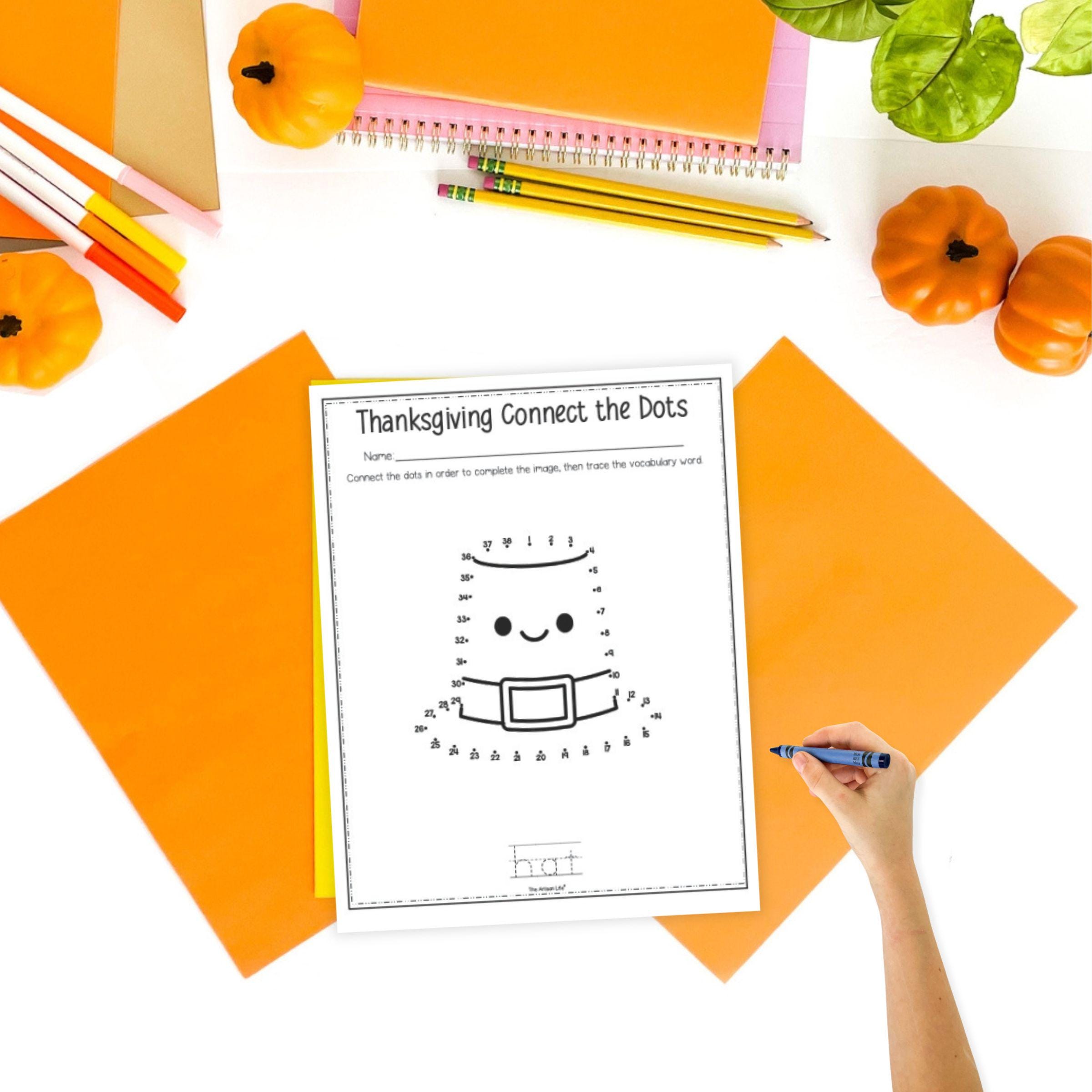 Thanksgiving Connect the Dots Worksheets - Thanksgiving Day Dot to Dots ...